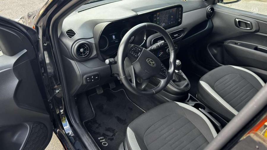 Melns Hyundai i10 2021 Viļņa, ar dzinēja tilpumu 1.00 L un nobraukumu 47 tūkst. km par 9650 €, foto 11 vietnē AUTOMOTO.COM.LV