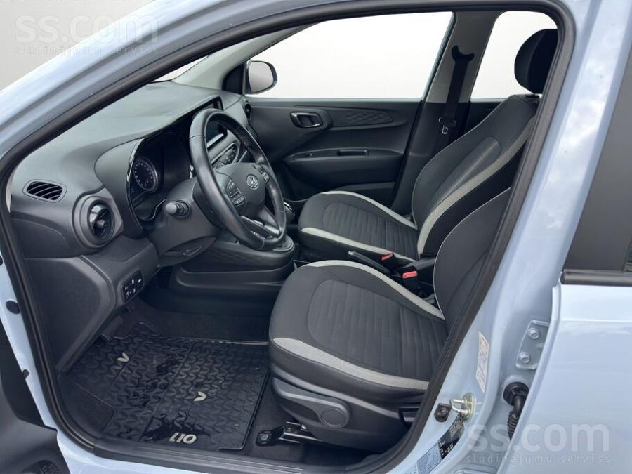 Blue Hyundai i10 2021 in Riga, with an engine capacity of 1.20 L and mileage of 87 thousand km for 9490 €, photo 10 on AUTOMOTO.COM.LV