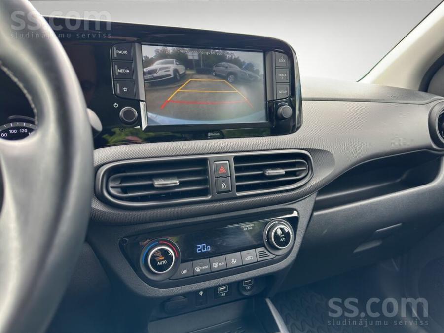Blue Hyundai i10 2021 in Riga, with an engine capacity of 1.20 L and mileage of 87 thousand km for 9490 €, photo 16 on AUTOMOTO.COM.LV
