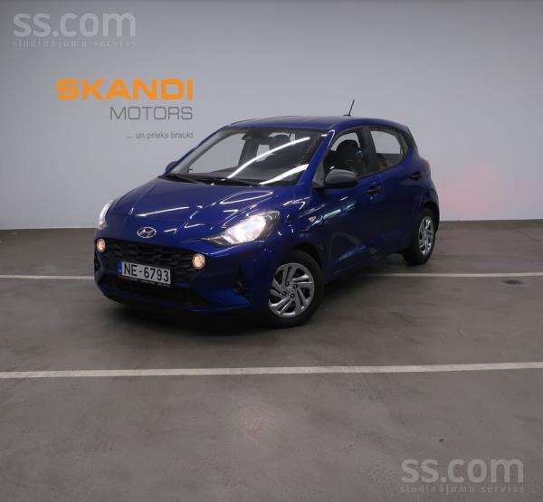 Zils Hyundai i10 2022 Rīga, ar dzinēja tilpumu 1.00 L un nobraukumu 44 tūkst. km par 9290 €, foto 1 vietnē AUTOMOTO.COM.LV