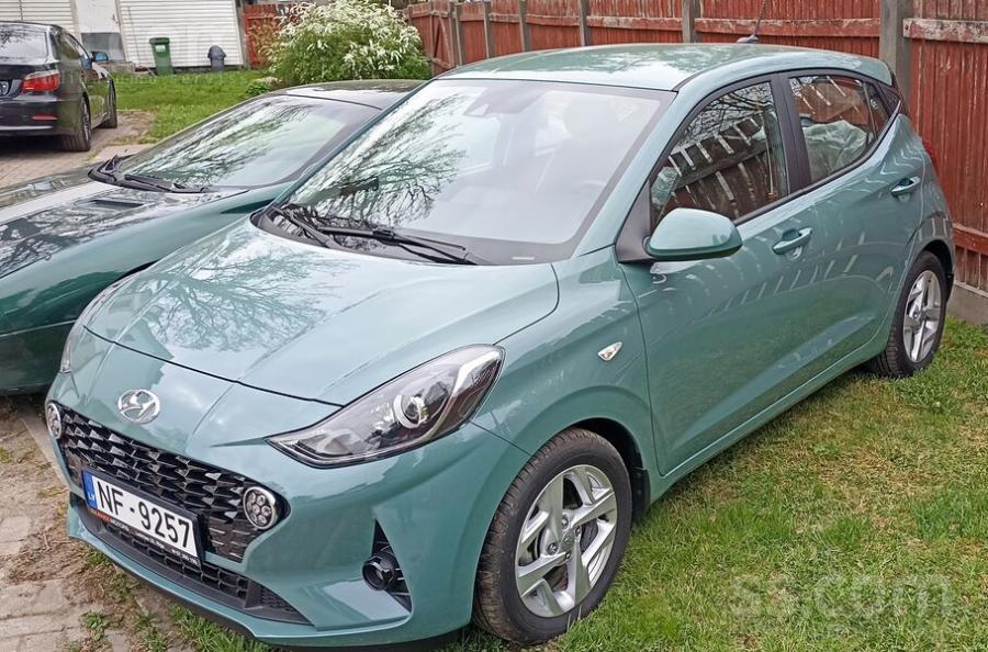 Zaļš Hyundai i10 2022 Rīga, ar dzinēja tilpumu 1.20 L un nobraukumu 6 tūkst. km par 11700 €, foto 1 vietnē AUTOMOTO.COM.LV