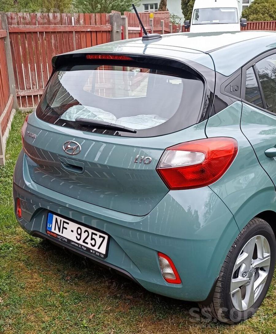 Zaļš Hyundai i10 2022 Rīga, ar dzinēja tilpumu 1.20 L un nobraukumu 6 tūkst. km par 11700 €, foto 5 vietnē AUTOMOTO.COM.LV