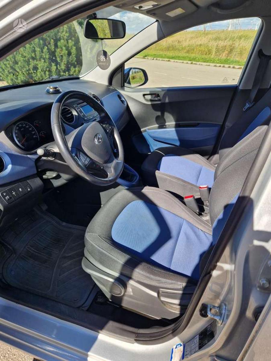 Pelēks Hyundai i10 2015 Kuršėnai, ar dzinēja tilpumu 1.25 L un nobraukumu 118 tūkst. km par 3900 €, foto 3 vietnē AUTOMOTO.COM.LV