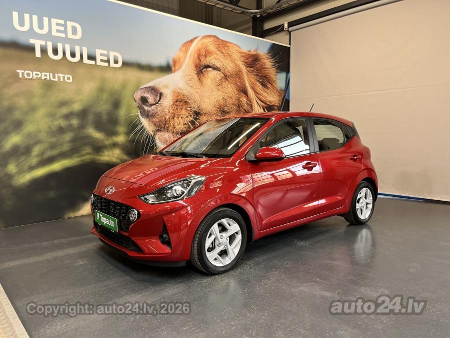 Hyundai i10 2023 in Tallinn, with an engine capacity of 1.20 L and mileage of 28 thousand km for 13900 €, photo 1 on AUTOMOTO.COM.LV