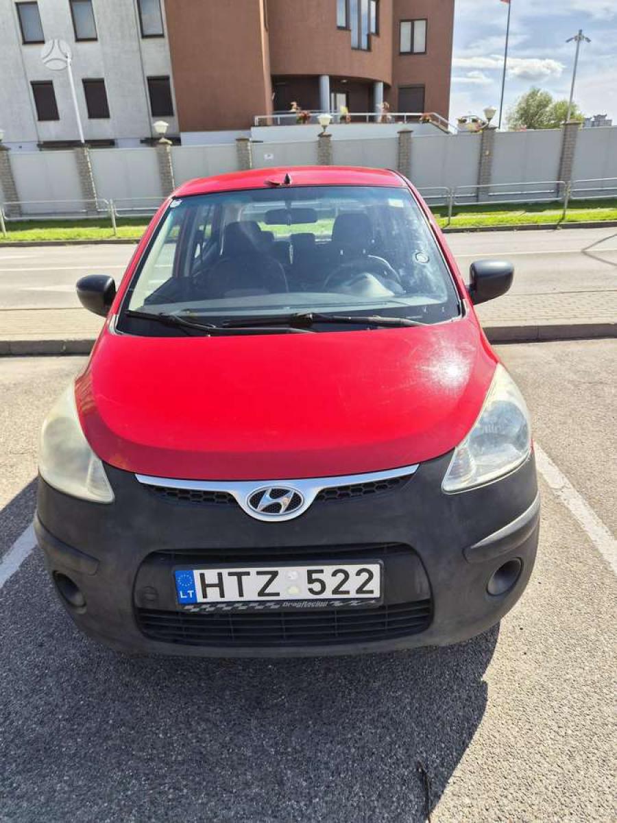 Sarkans Hyundai i10 2010 Kauņa, ar dzinēja tilpumu 1.09 L un nobraukumu 159 tūkst. km par 2500 €, foto 1 vietnē AUTOMOTO.COM.LV