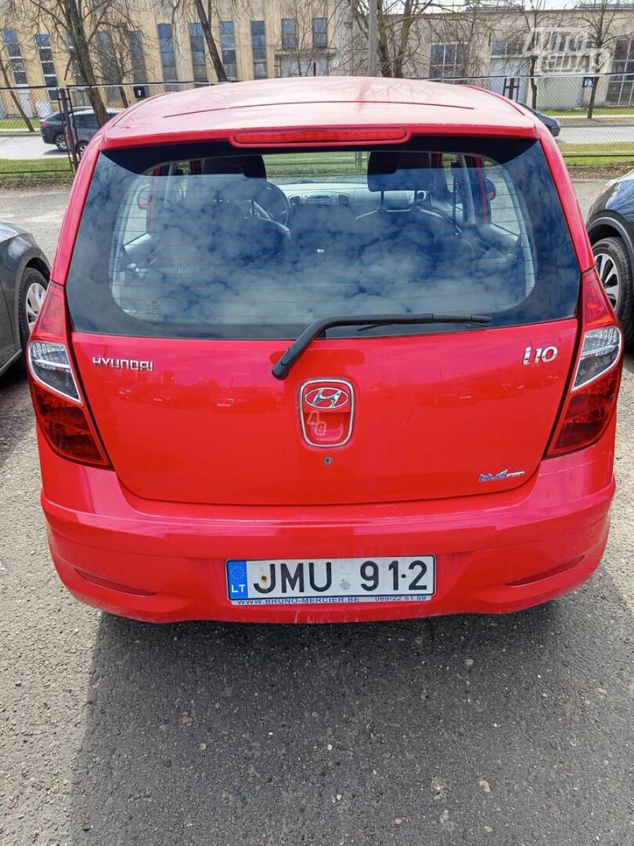 Sarkans Hyundai i10 2011 Mažeikiai, ar dzinēja tilpumu 1.00 L un nobraukumu 84 tūkst. km par 2200 €, foto 5 vietnē AUTOMOTO.COM.LV
