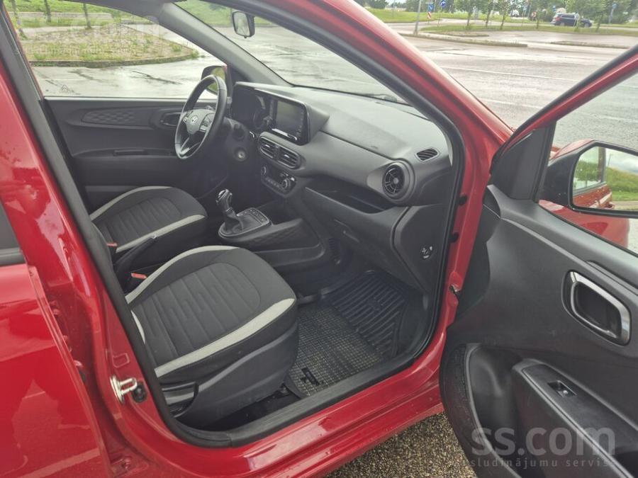 Sarkans Hyundai i10 2022 Daugavpils, ar dzinēja tilpumu 1.20 L un nobraukumu 19 tūkst. km par 12000 €, foto 9 vietnē AUTOMOTO.COM.LV