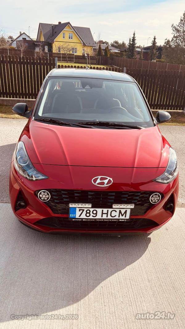 Sarkans Hyundai i10 2023 Tallina, ar dzinēja tilpumu 1.20 L un nobraukumu 43 tūkst. km par 11250 €, foto 1 vietnē AUTOMOTO.COM.LV