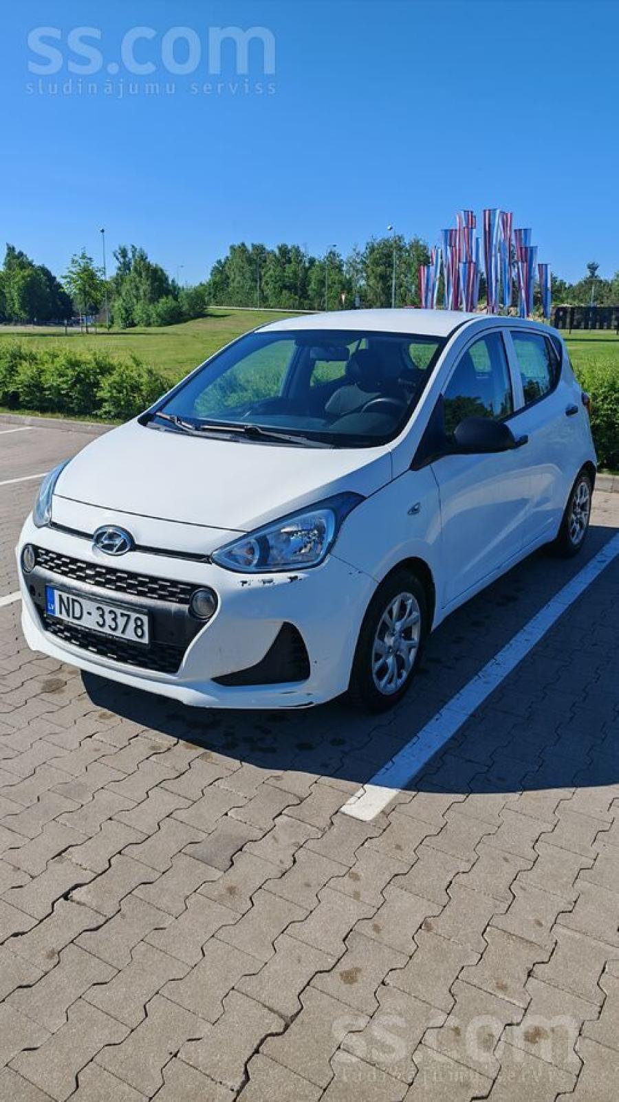 Белый Хендай и10 2017 в Рига, объемом двигателя 1.00 л и пробегом 173 тыс. км за 2500 €, фото 1 на AUTOMOTO.COM.LV