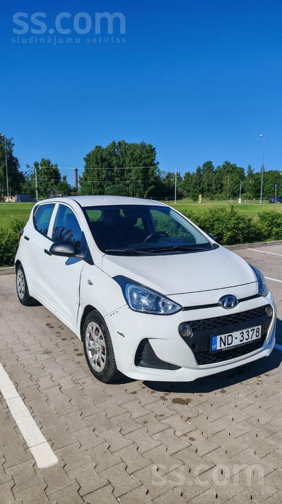 Белый Хендай и10 2017 в Рига, объемом двигателя 1.00 л и пробегом 173 тыс. км за 2500 €, фото 3 на AUTOMOTO.COM.LV