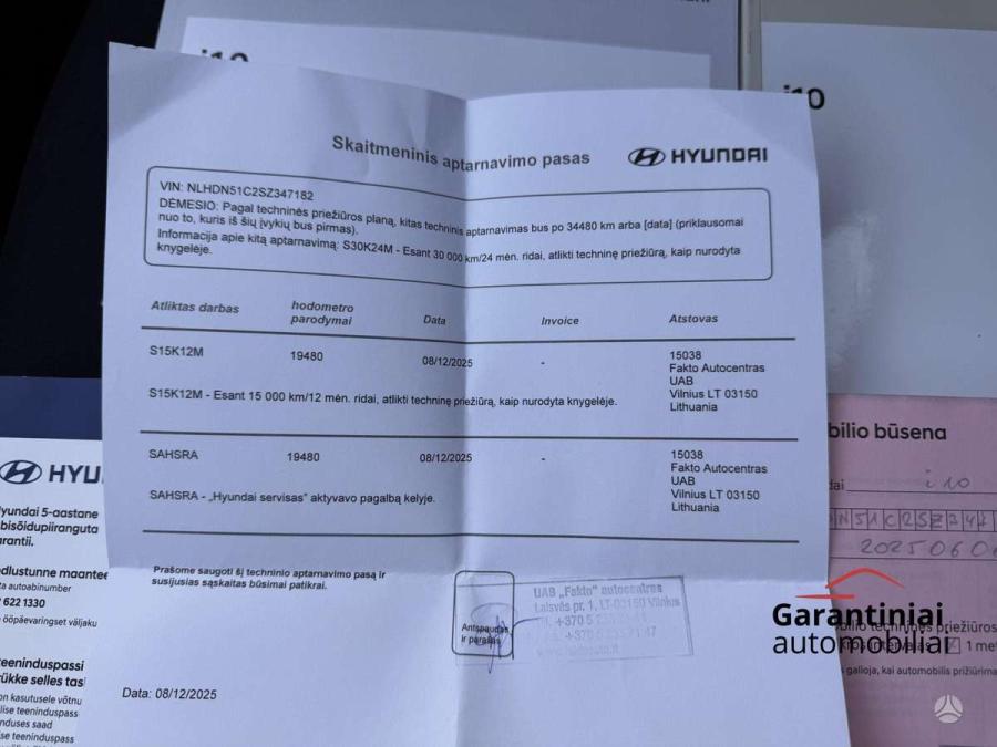 Желтый Хендай и10 2025 в Вильнюс, объемом двигателя 1.00 л и пробегом 27 тыс. км за 13400 €, фото 26 на AUTOMOTO.COM.LV