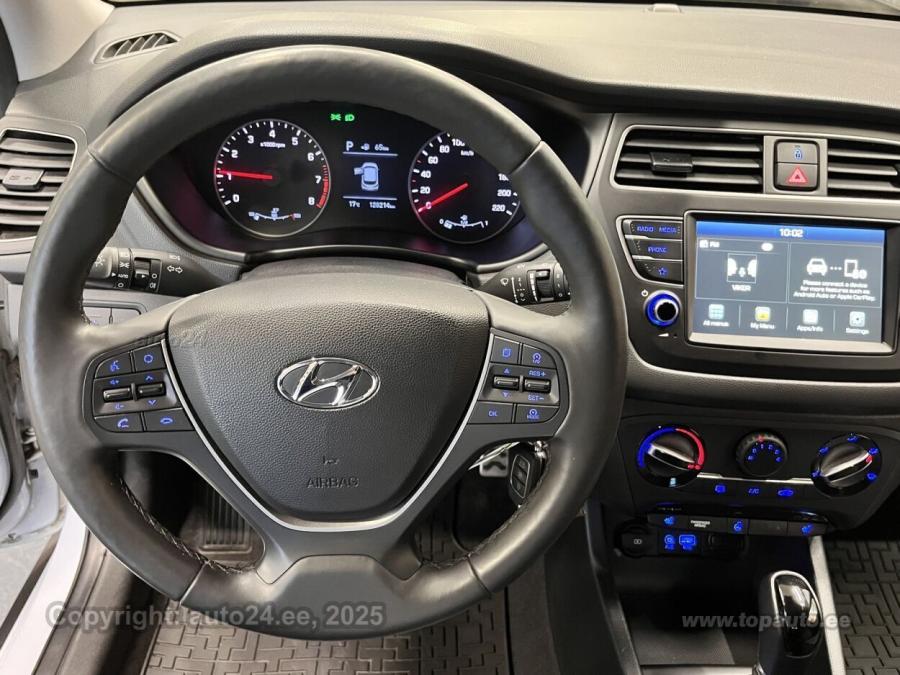 Blue Hyundai i20 2020 in Tallinn, with an engine capacity of 1.00 L and mileage of 128 thousand km for 8500 €, photo 10 on AUTOMOTO.COM.LV