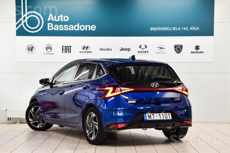 Zils Hyundai i20 2021 Rīga, ar dzinēja tilpumu 1.00 L un nobraukumu 60 tūkst. km par 14890 €, foto 7 vietnē AUTOMOTO.COM.LV