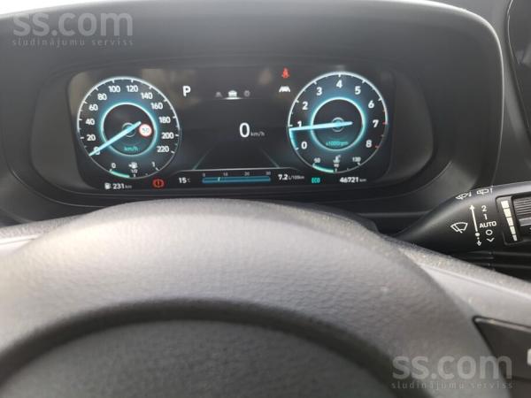 Blue Hyundai i20 2022 in Riga, with an engine capacity of 1.00 L and mileage of 47 thousand km for 13200 €, photo 6 on AUTOMOTO.COM.LV