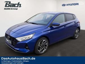 Zils Hyundai i20 2023 Kauņa, ar dzinēja tilpumu 1.00 L un nobraukumu 53 tūkst. km par 21875 €, foto  vietnē AUTOMOTO.COM.LV