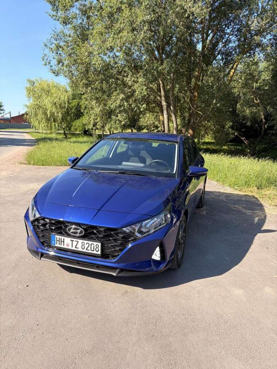 Zils Hyundai i20 2023 Marijampole, ar dzinēja tilpumu 1.00 L un nobraukumu 63 tūkst. km par 10500 €, foto 1 vietnē AUTOMOTO.COM.LV