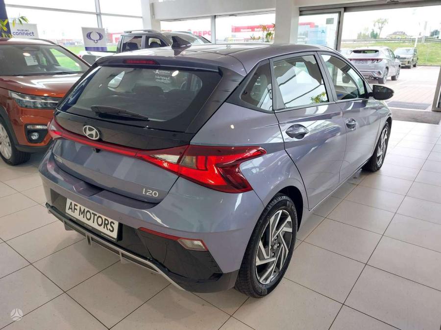 Zils Hyundai i20 2024 Kauņa, ar dzinēja tilpumu 1.00 L un nobraukumu 28 tūkst. km par 17180 €, foto 4 vietnē AUTOMOTO.COM.LV