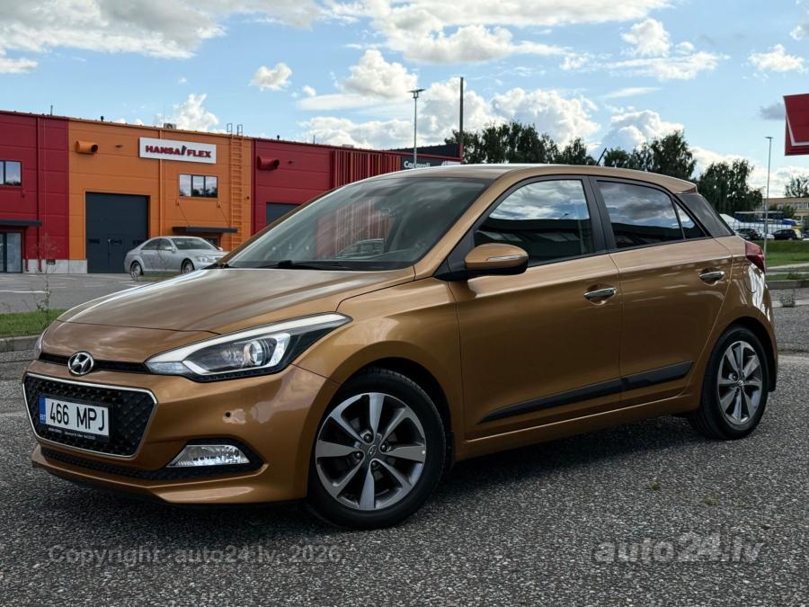 Brown Hyundai i20 2015 in Tartu, with an engine capacity of 1.40 L and mileage of 87 thousand km for 7999 €, photo 4 on AUTOMOTO.COM.LV