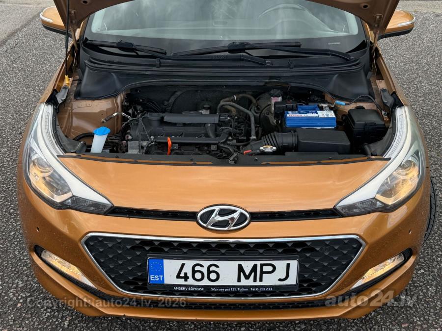 Brown Hyundai i20 2015 in Tartu, with an engine capacity of 1.40 L and mileage of 87 thousand km for 7999 €, photo 6 on AUTOMOTO.COM.LV
