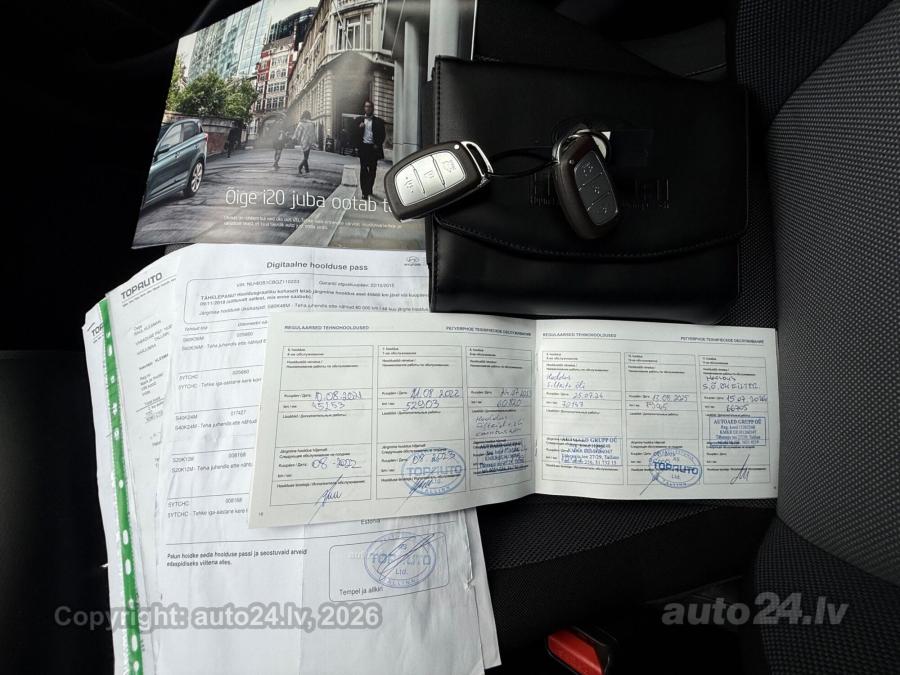 Brown Hyundai i20 2015 in Tartu, with an engine capacity of 1.40 L and mileage of 87 thousand km for 7999 €, photo 22 on AUTOMOTO.COM.LV