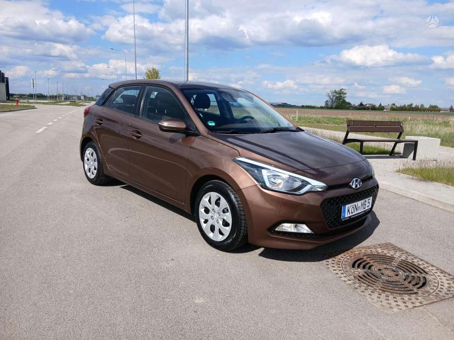 Brūns Hyundai i20 2016 Marijampole, ar dzinēja tilpumu 1.12 L un nobraukumu 152 tūkst. km par 5150 €, foto 20 vietnē AUTOMOTO.COM.LV
