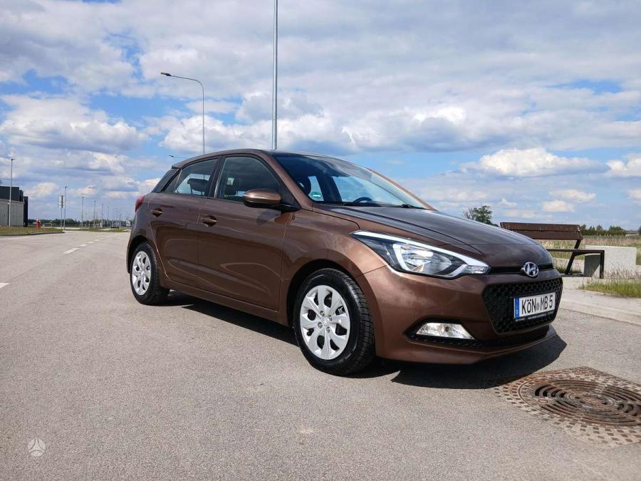 Brūns Hyundai i20 2016 Marijampole, ar dzinēja tilpumu 1.12 L un nobraukumu 152 tūkst. km par 5150 €, foto 23 vietnē AUTOMOTO.COM.LV