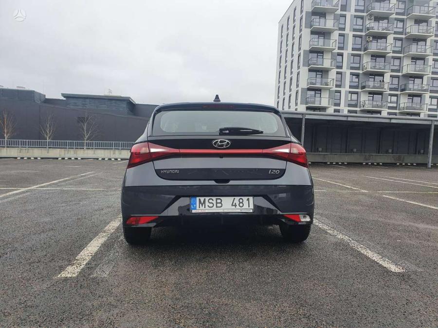 Grey Hyundai i20 2021 in Vilnius, with an engine capacity of 1.00 L and mileage of 53 thousand km for 12900 €, photo 12 on AUTOMOTO.COM.LV