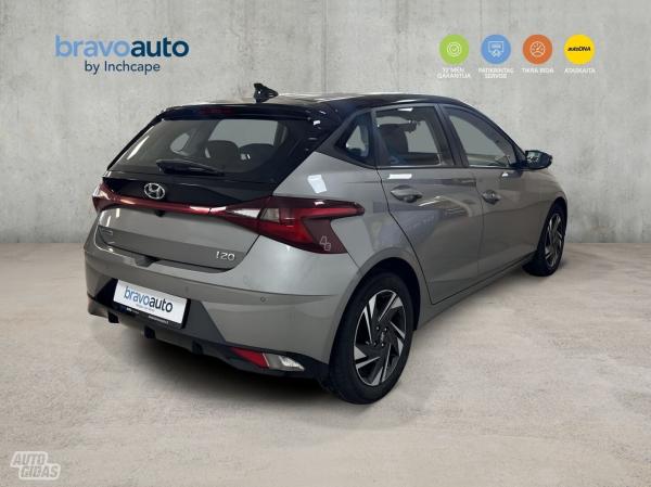 Grey Hyundai i20 2021 in Vilnius, with an engine capacity of 1.00 L and mileage of 53 thousand km for 13950 €, photo 5 on AUTOMOTO.COM.LV