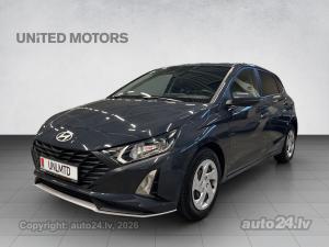Grey Hyundai i20 2023 in Tallinn, with an engine capacity of 1.20 L and mileage of 26 thousand km for 13900 €, photo  on AUTOMOTO.COM.LV