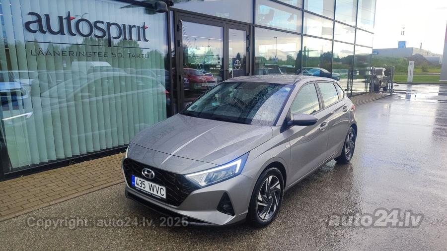 Grey Hyundai i20 2023 in Tallinn, with an engine capacity of 1.00 L and mileage of 64 thousand km for 15990 €, photo 1 on AUTOMOTO.COM.LV
