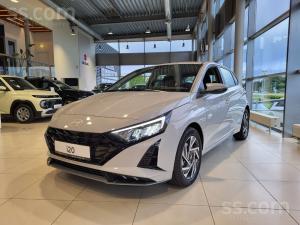 Grey Hyundai i20 2026 in Riga, with an engine capacity of 1.00 L and mileage of 0 thousand km for 20400 €, photo  on AUTOMOTO.COM.LV