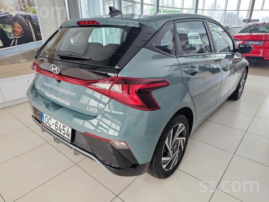 Hyundai i20 2025 in Liepaja, with an engine capacity of 1.00 L and mileage of 5 thousand km for 19779 €, photo 6 on AUTOMOTO.COM.LV