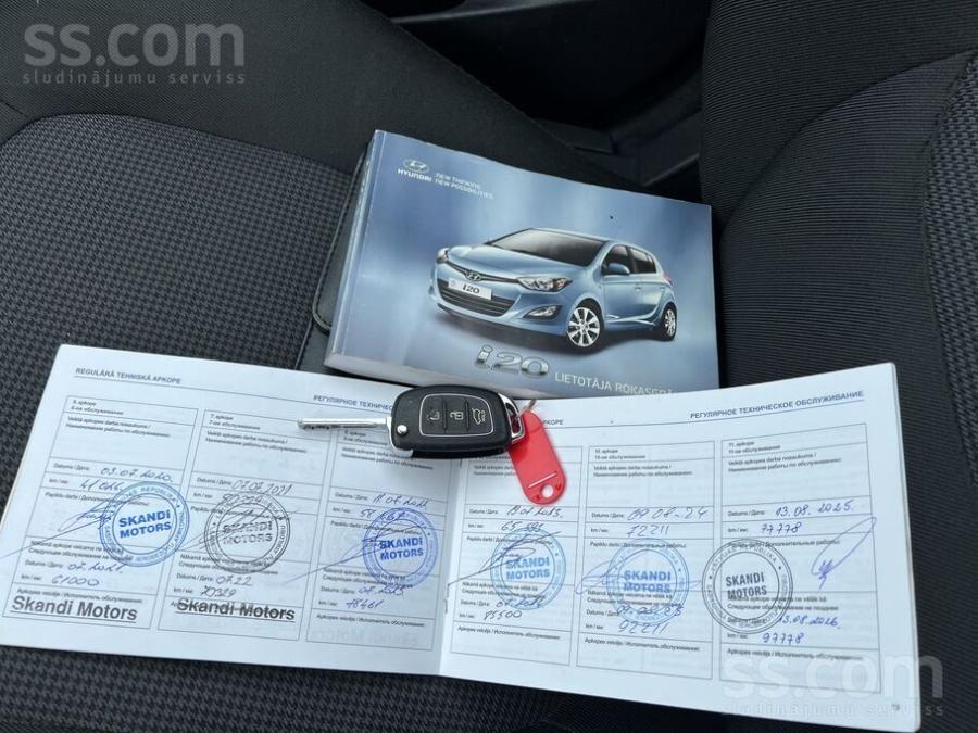 Sarkans Hyundai i20 2014 Rīga, ar dzinēja tilpumu 1.20 L un nobraukumu 81 tūkst. km par 4490 €, foto 20 vietnē AUTOMOTO.COM.LV