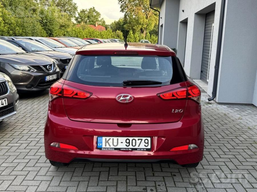 Sarkans Hyundai i20 2017 Rīga, ar dzinēja tilpumu 1.20 L un nobraukumu 161 tūkst. km par 4900 €, foto 5 vietnē AUTOMOTO.COM.LV