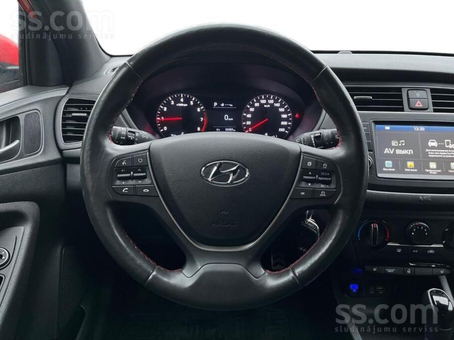 Sarkans Hyundai i20 2018 Rīga, ar dzinēja tilpumu 1.00 L un nobraukumu 56 tūkst. km par 9300 €, foto 12 vietnē AUTOMOTO.COM.LV