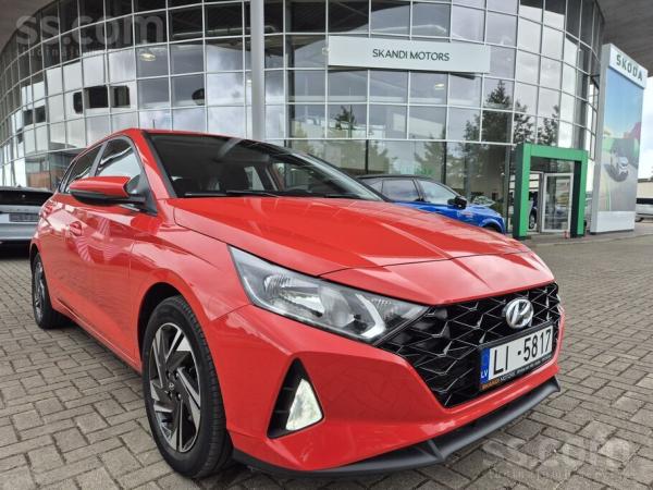 Red Hyundai i20 2021 in Liepaja, with an engine capacity of 1.00 L and mileage of 25 thousand km for 12990 €, photo 1 on AUTOMOTO.COM.LV
