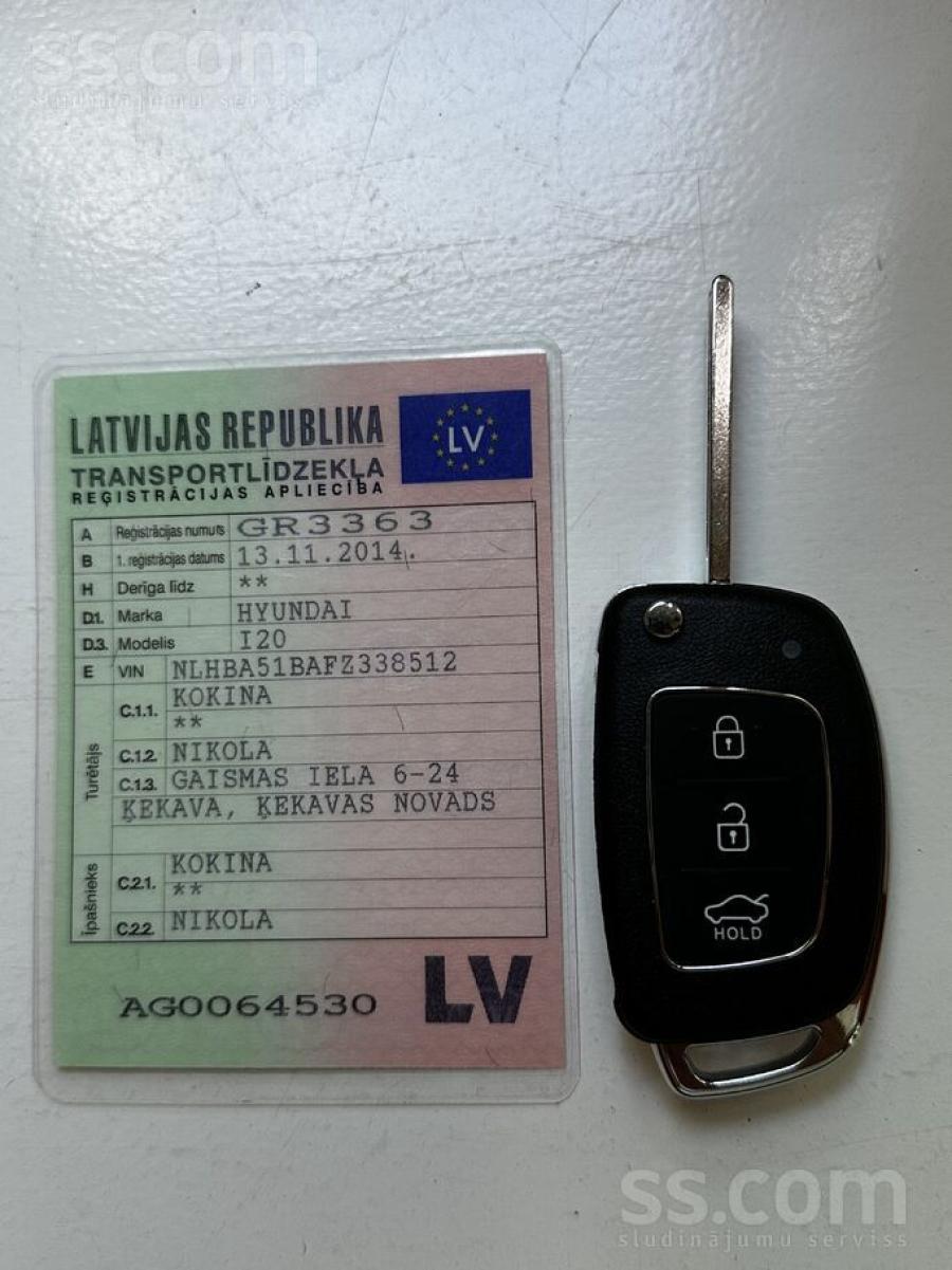 Balts Hyundai i20 2014 Rīga, ar dzinēja tilpumu 1.20 L un nobraukumu 0 tūkst. km par 2700 €, foto 16 vietnē AUTOMOTO.COM.LV