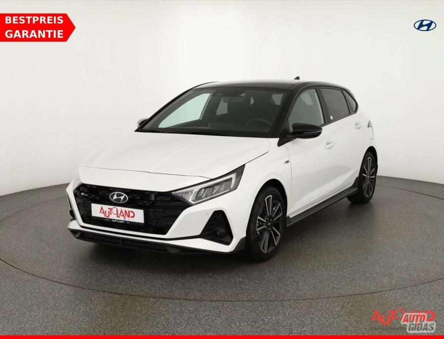 White Hyundai i20 2022 in Kaunas, with an engine capacity of 1.00 L and mileage of 47 thousand km for 22349 €, photo 1 on AUTOMOTO.COM.LV