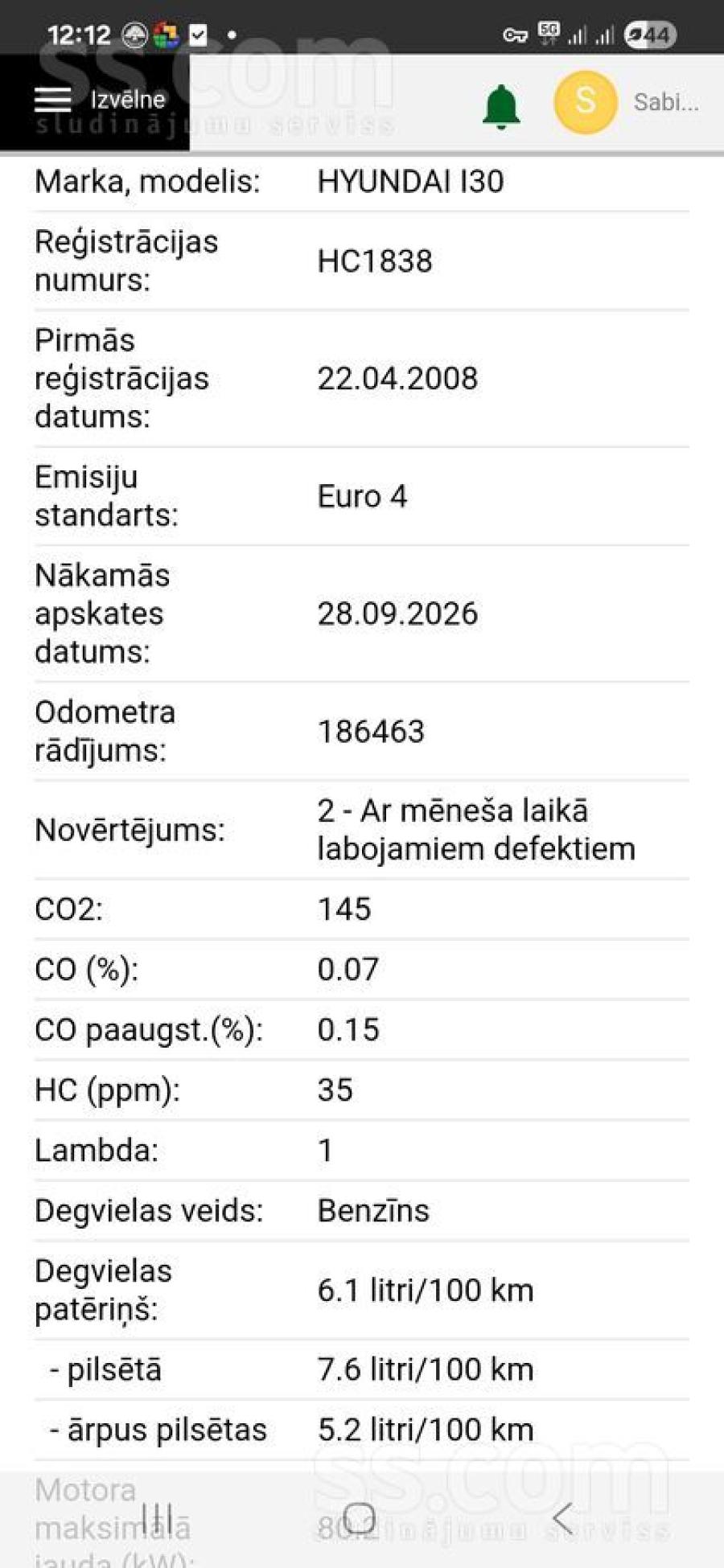 Melns Hyundai i30 2008 Rīga, ar dzinēja tilpumu 1.40 L un nobraukumu 0 tūkst. km par 770 €, foto 29 vietnē AUTOMOTO.COM.LV