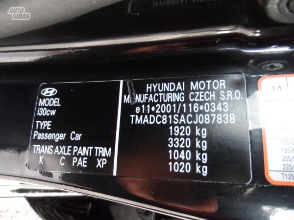 Black Hyundai i30 2012 in Klaipeda, with an engine capacity of 1.60 L and mileage of 318 thousand km for 3850 €, photo 11 on AUTOMOTO.COM.LV
