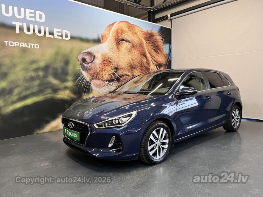 Zils Hyundai i30 2017 Tallina, ar dzinēja tilpumu 1.40 L un nobraukumu 95 tūkst. km par 10900 €, foto 1 vietnē AUTOMOTO.COM.LV