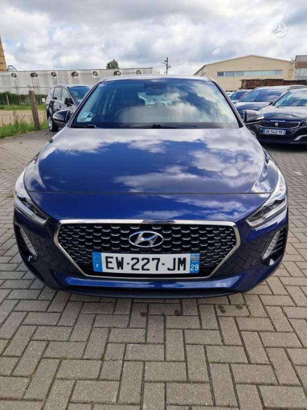 Zils Hyundai i30 2018 Tauragė, ar dzinēja tilpumu 1.58 L un nobraukumu 240 tūkst. km par 6400 €, foto 2 vietnē AUTOMOTO.COM.LV