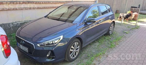 Blue Hyundai i30 2019 in Riga, with an engine capacity of 1.60 L and mileage of 145 thousand km for 10680 €, photo 1 on AUTOMOTO.COM.LV