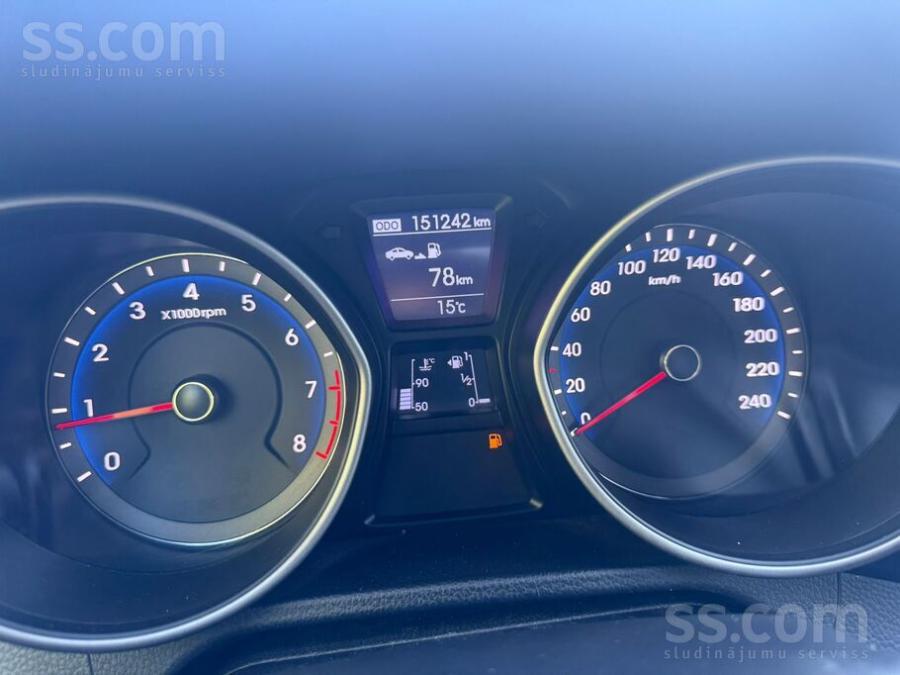 Blue Hyundai i30 2012 in Riga, with an engine capacity of 1.40 L and mileage of 151 thousand km for 4500 €, photo 13 on AUTOMOTO.COM.LV