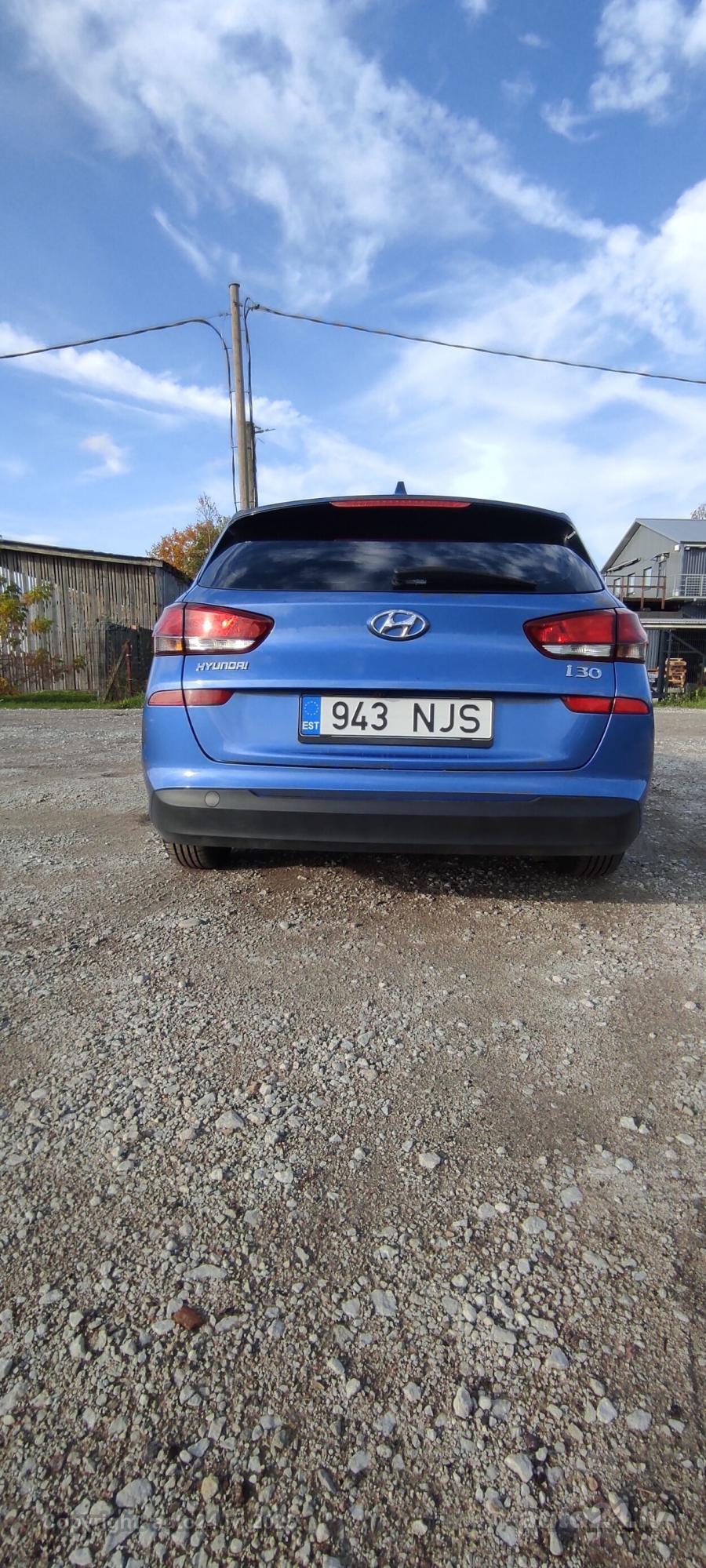 Zils Hyundai i30 2019 Tallina, ar dzinēja tilpumu 1.40 L un nobraukumu 91 tūkst. km par 10000 €, foto 1 vietnē AUTOMOTO.COM.LV