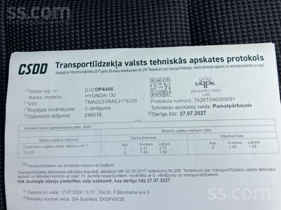 Brūns Hyundai i30 2014 Talsi, ar dzinēja tilpumu 1.40 L un nobraukumu 257 tūkst. km par 6500 €, foto 18 vietnē AUTOMOTO.COM.LV
