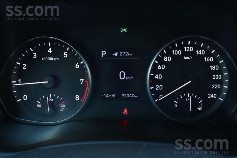 Brown Hyundai i30 2021 in Riga, with an engine capacity of 1.40 L and mileage of 92 thousand km for 12990 €, photo 12 on AUTOMOTO.COM.LV