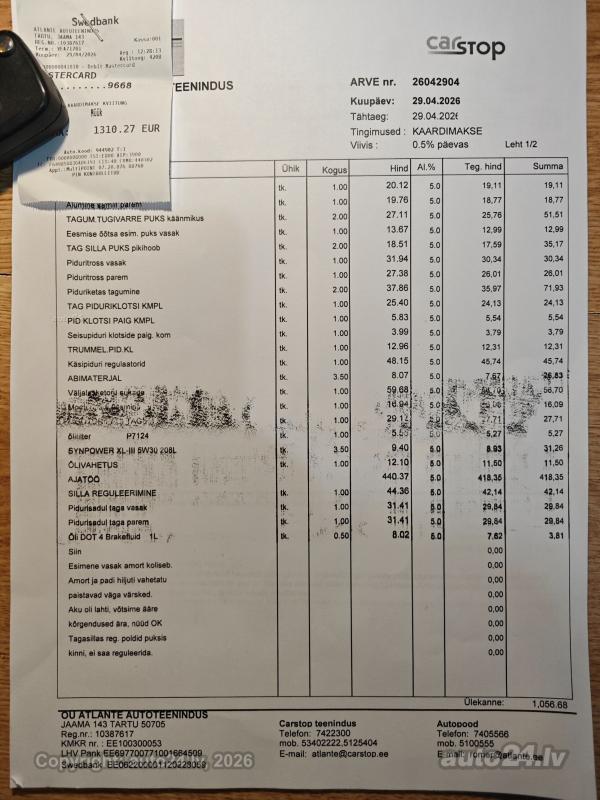 Серый Хендай i30 2008 в Тарту, объемом двигателя 1.60 л и пробегом 137 тыс. км за 2750 €, фото 8 на AUTOMOTO.COM.LV