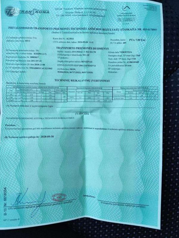 Grey Hyundai i30 2011 in Silale, with an engine capacity of 1.40 L and mileage of 98 thousand km for 3290 €, photo 8 on AUTOMOTO.COM.LV