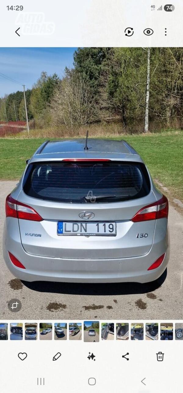 Grey Hyundai i30 2015 in Vilnius, with an engine capacity of 1.60 L and mileage of 273 thousand km for 3950 €, photo 2 on AUTOMOTO.COM.LV